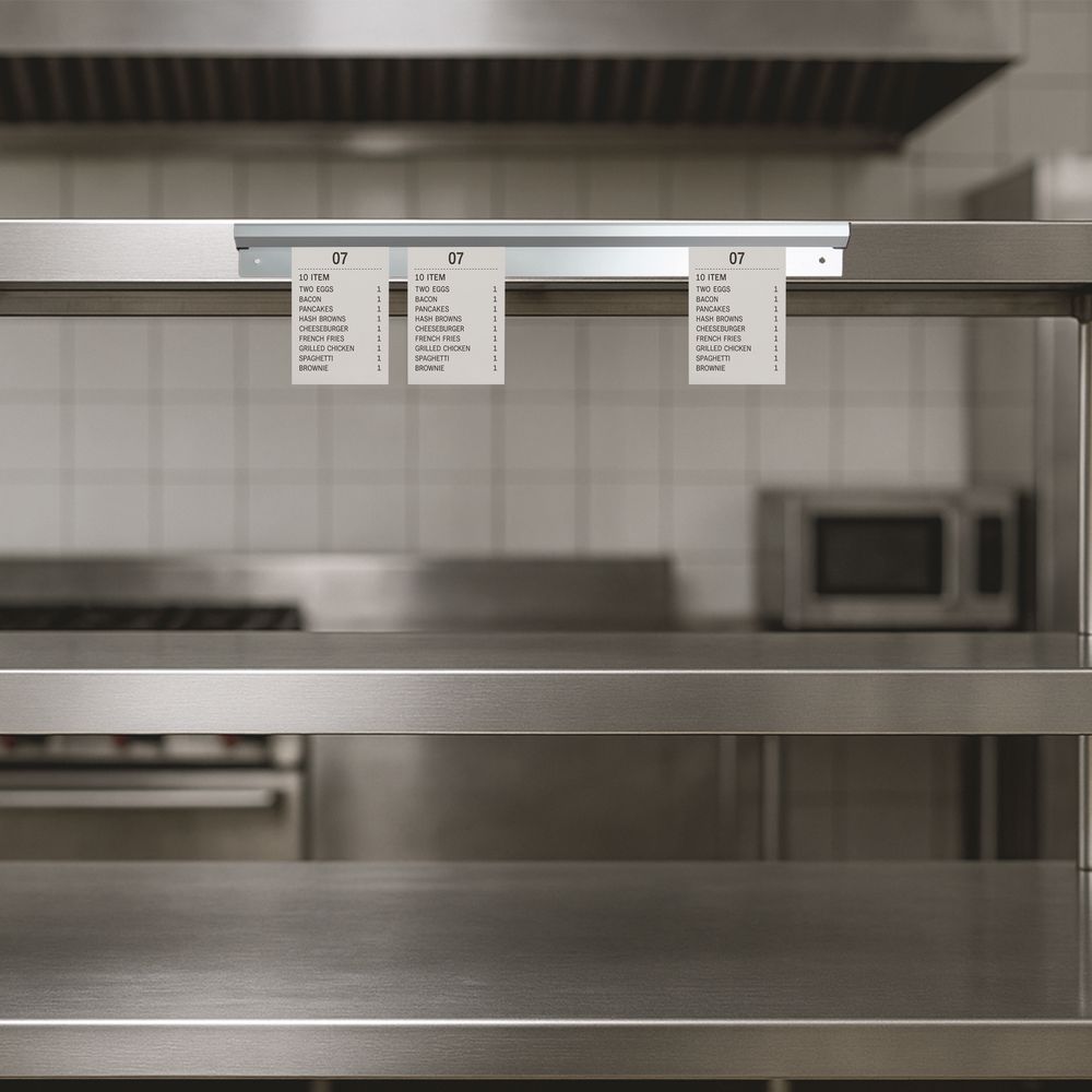 HUBERT® Aluminum Wall-Mount Ticket Holder- 30"L x 2-9/25"W x 9/10"H