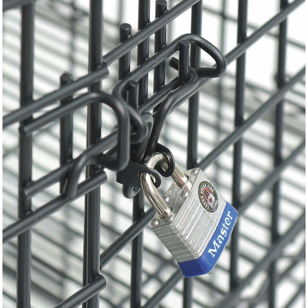 HUBERT® Flint Steel Complete Mobile Security Cart Kit - 36"L x 18"W x 63"H