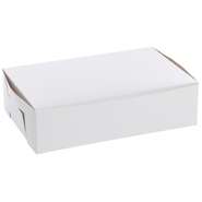 Single-Piece Rectangular White Paper Bakery Box - 11