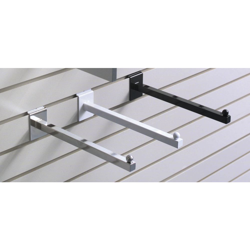 6" Chrome Slatwall Faceout