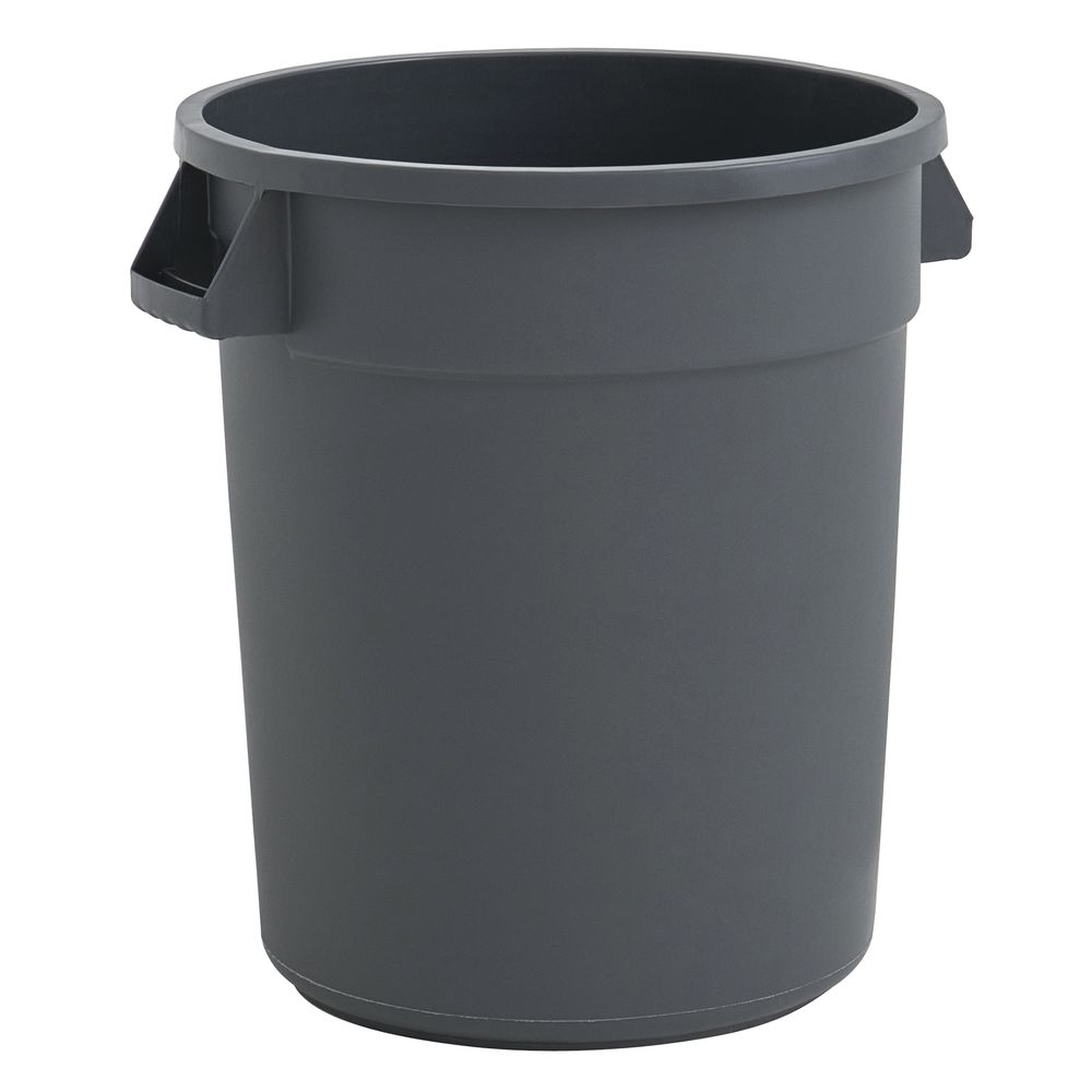 HUBERT® 20 gal Gray Plastic Trash Receptacle - 23-3/10"L x 19-7/10"W x 23"H