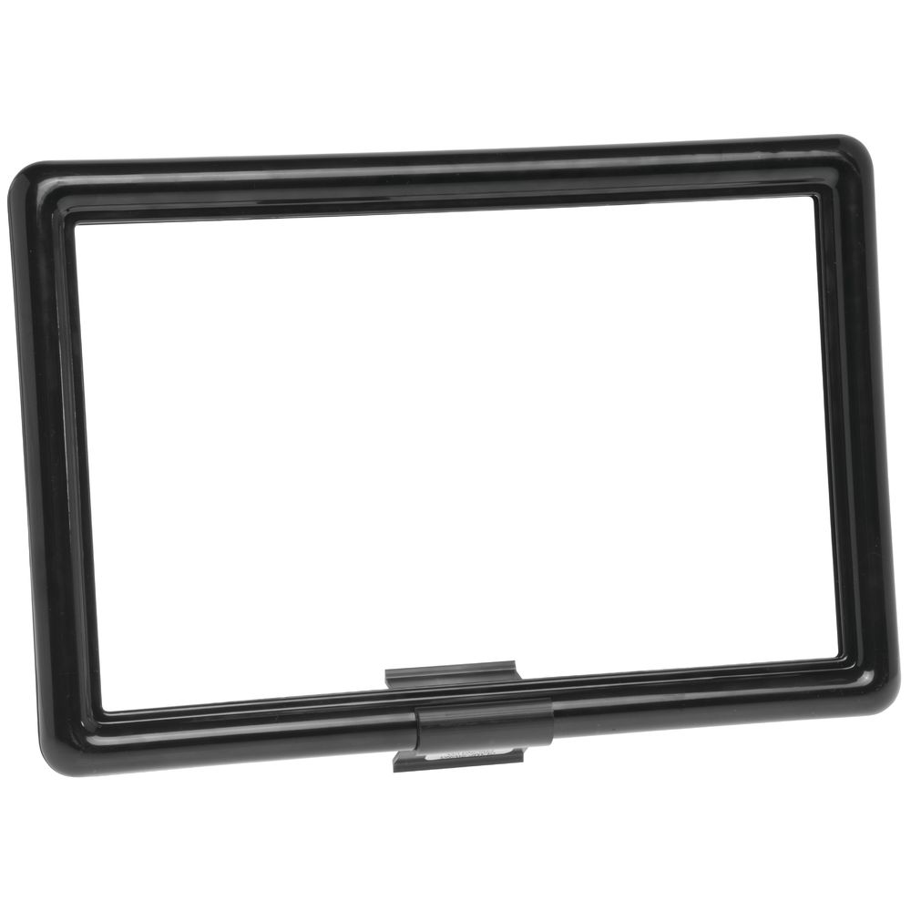 Black Plastic Sign Frame With Front View Adaptor - 11"L x 7"H