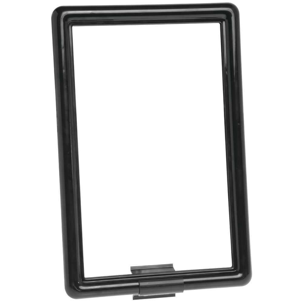 Black Plastic Sign Frame With Front View Adaptor - 11"L x 7"H