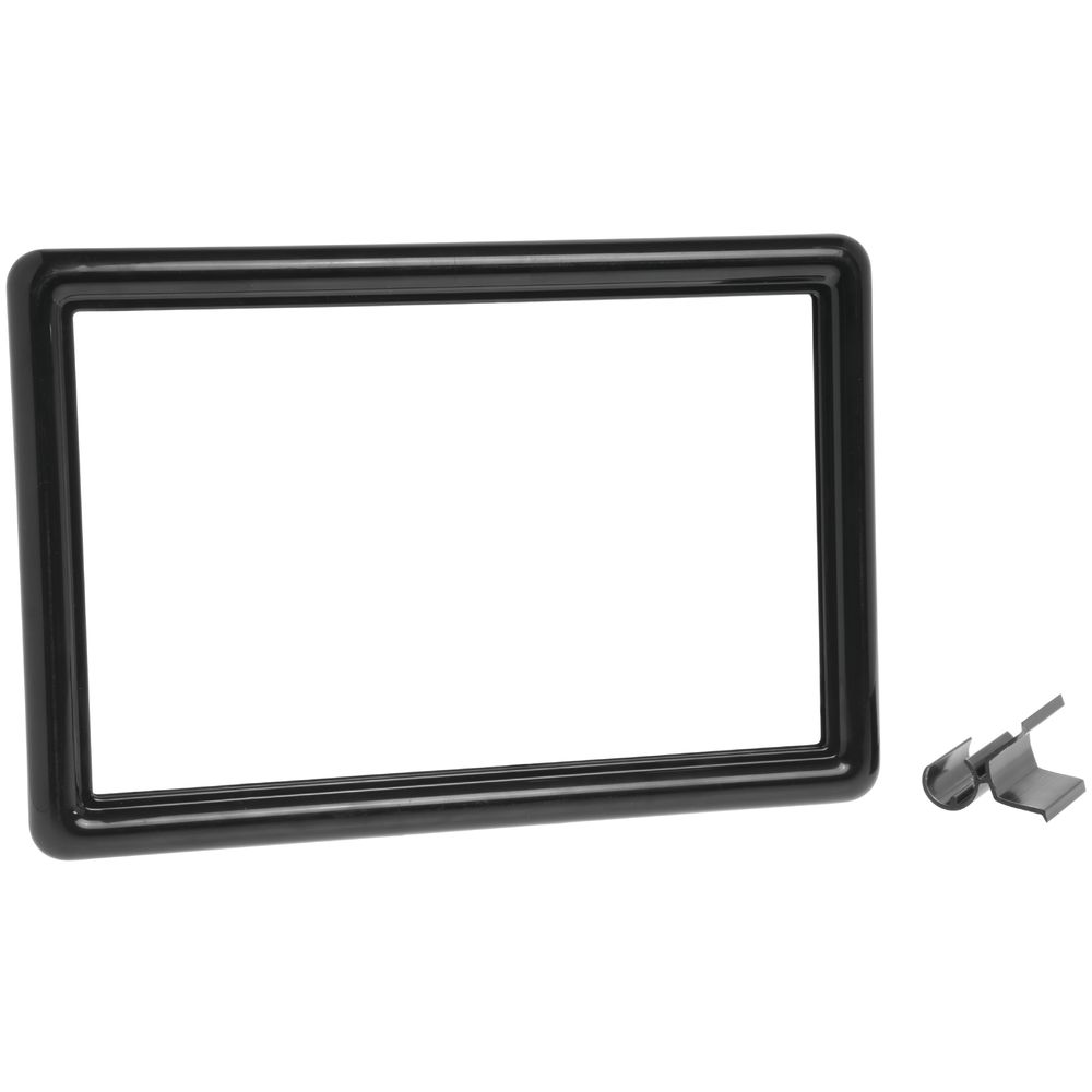 Black Plastic Sign Frame With Front View Adaptor - 11"L x 7"H