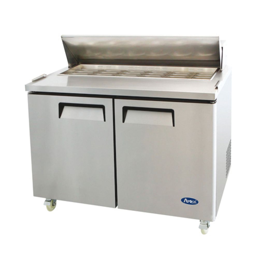 Atosa MSF8308GR 72" Refrigerated Mega Top Sandwich Prep Table, (30) Pan ...