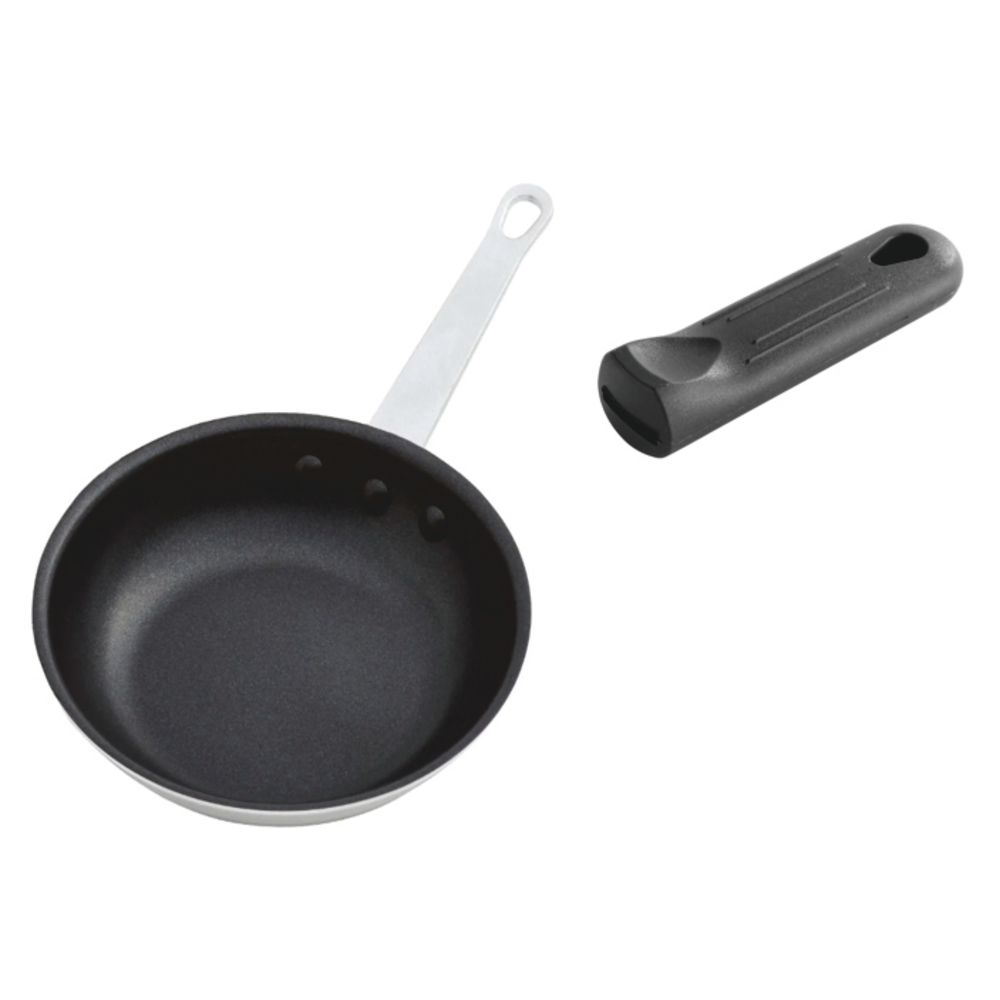 Central Exclusive 8" Non-Stick Aluminum Fry Pan with Removable Silicone ...