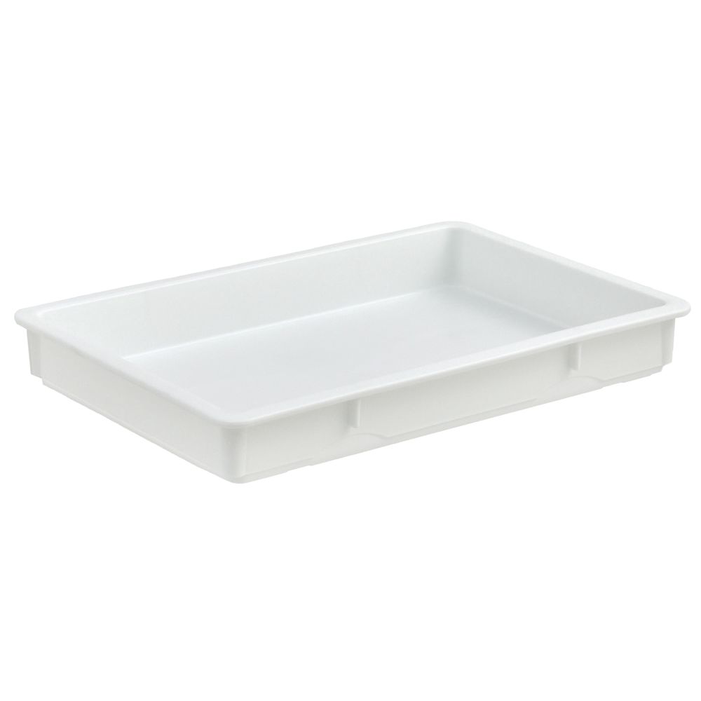 CenPro Heavy Duty Polypropylene Pizza Dough Box, White - 18"W x 26"D x 3"H