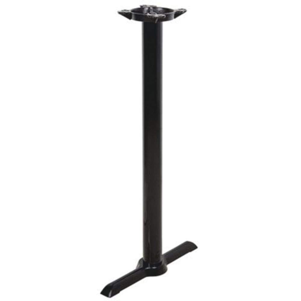 Royal Ind Inc Square Black Cast Iron Single Leg Table Base - 22"L x 5"W ...