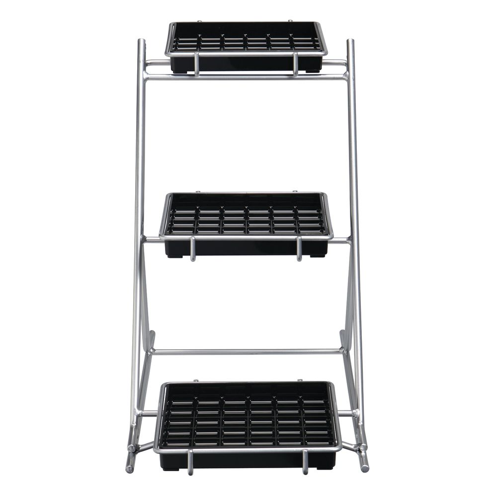 3 Tier Silver Wire Rack Only Holds 1/6 Size Pan And Pitcher