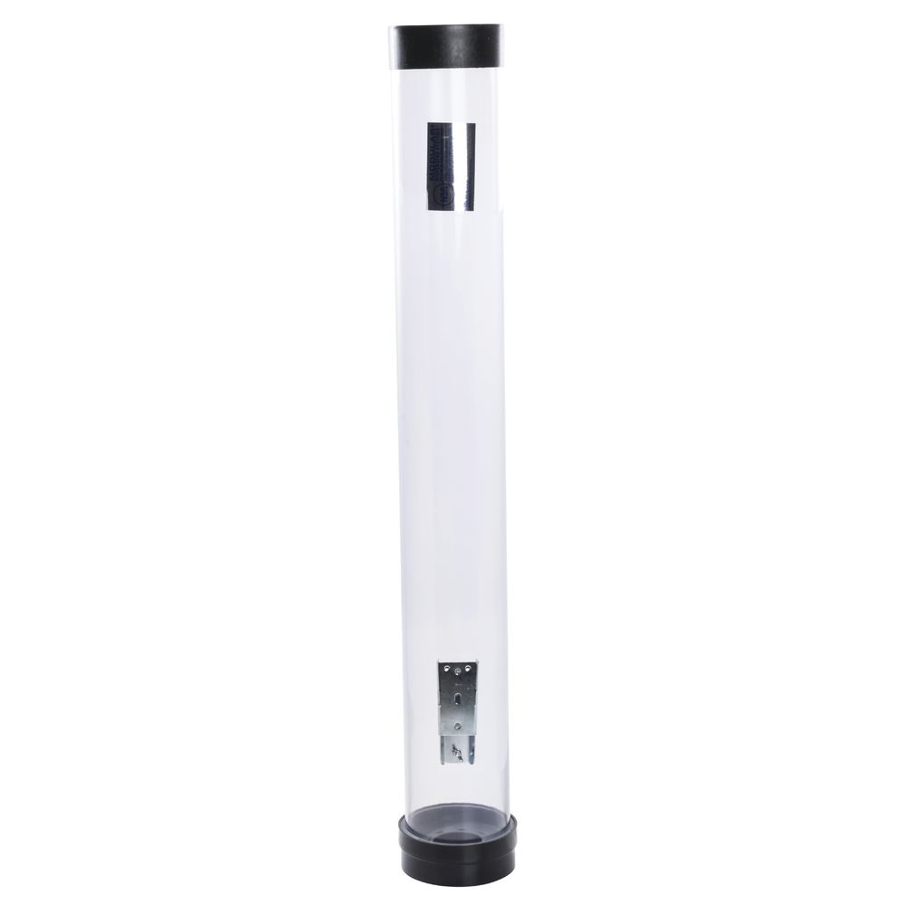 Grey Tinted Plastic Tube Ice Cream Cone Dispenser - 31"L x 4"Dia