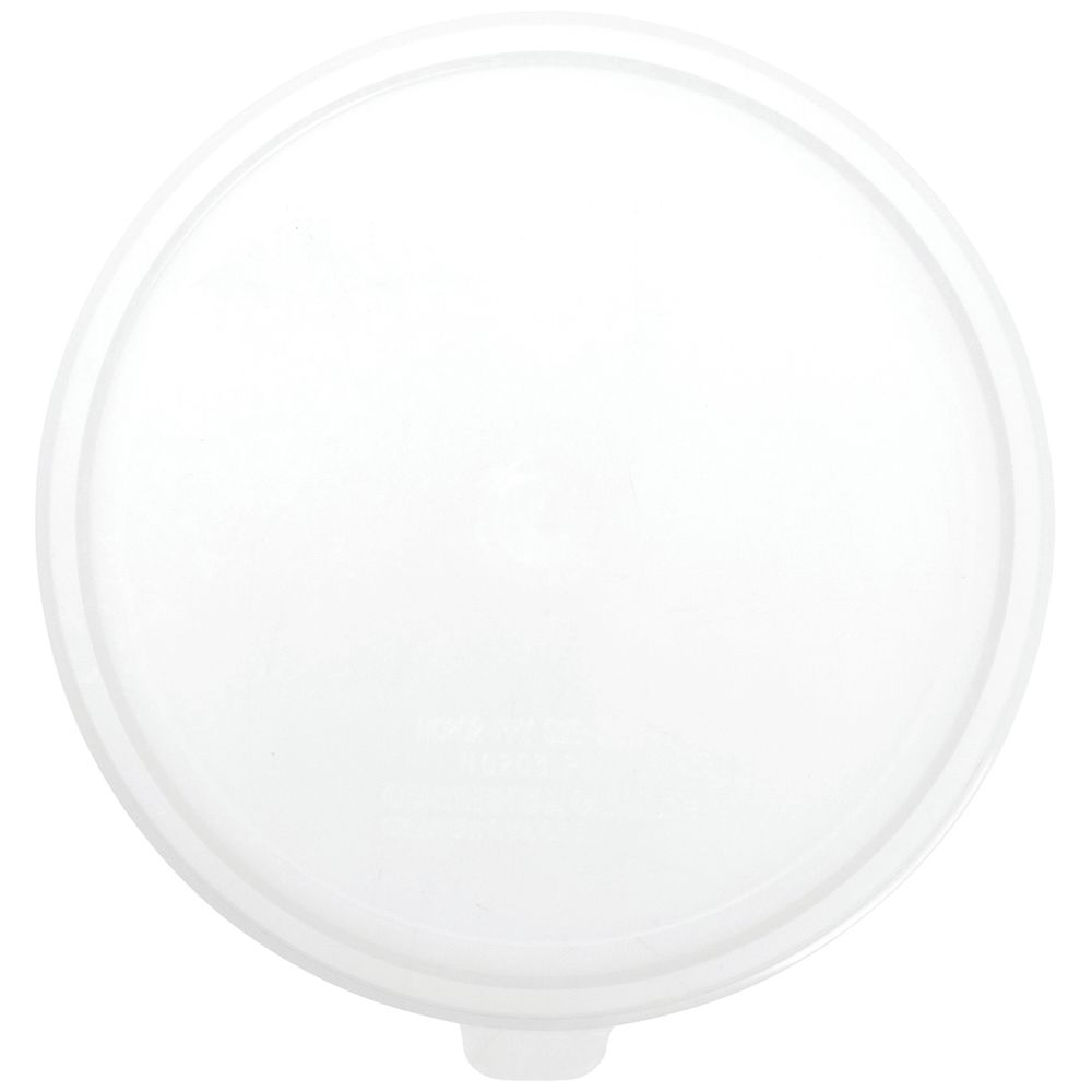 Cambro Camwear® 2 and 4 qt Clear Plastic Round Lid - 7 3/4"Dia
