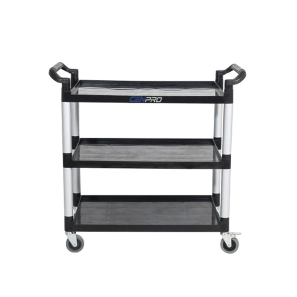 CenPro 29A-108 Knocked-Down Plastic 3 Shelf Utility Cart - 32"W x 16"D ...