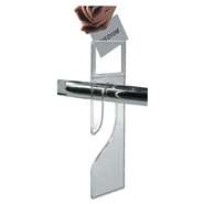 Clothing Rack Size Dividers with Insert Window