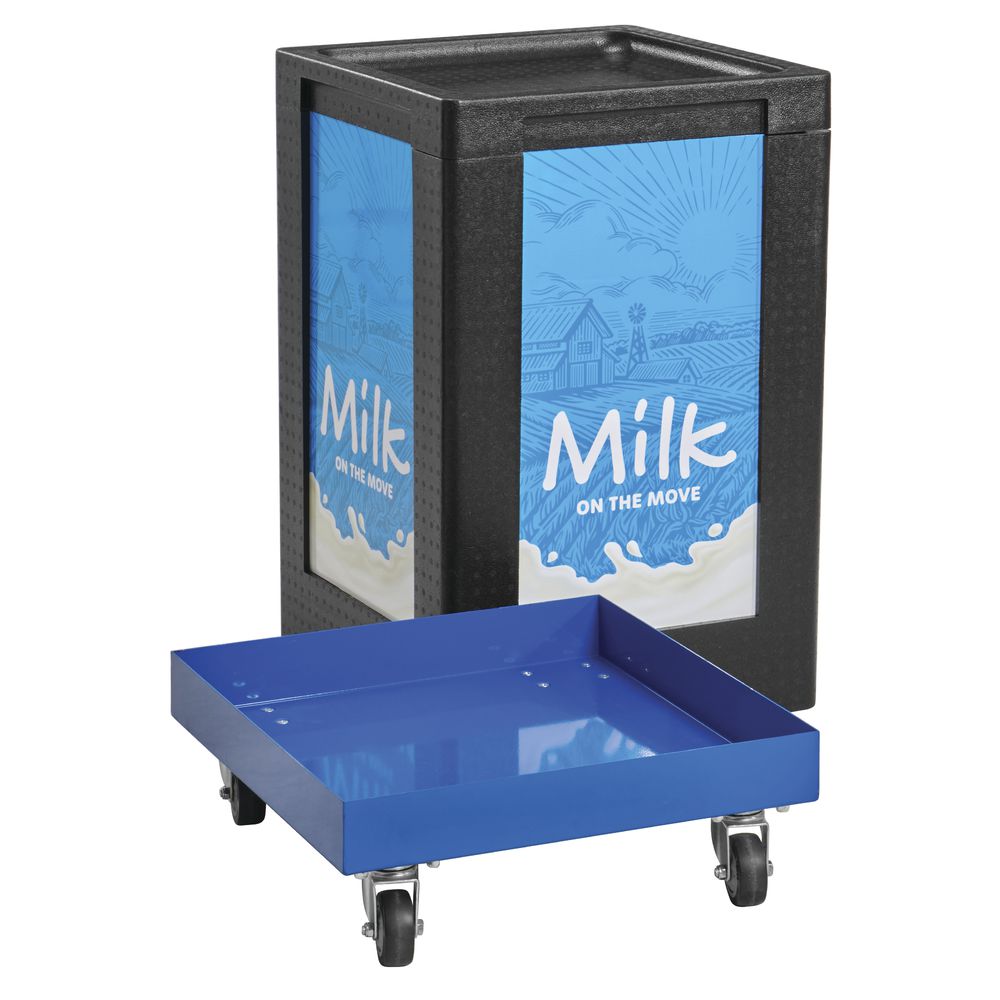 Insulated Milk Merchandiser - 20 2/25"L x 20 2/25"W x 33"H