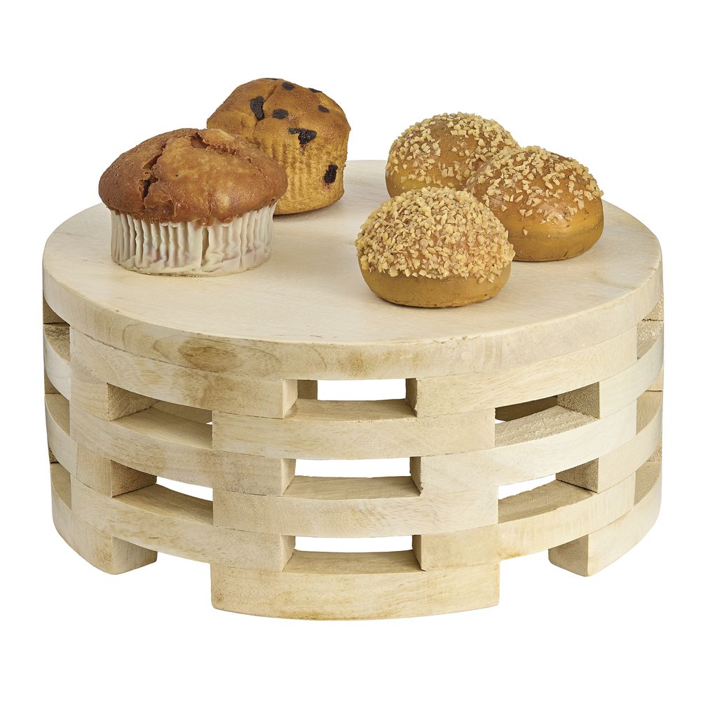 HUBERT® Rift Blonde Mango Wood Riser - 12"L x 12"W x 5"H