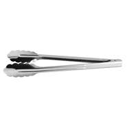 HUBERT® Stainless Steel Scalloped Hinged Tong - 12"L