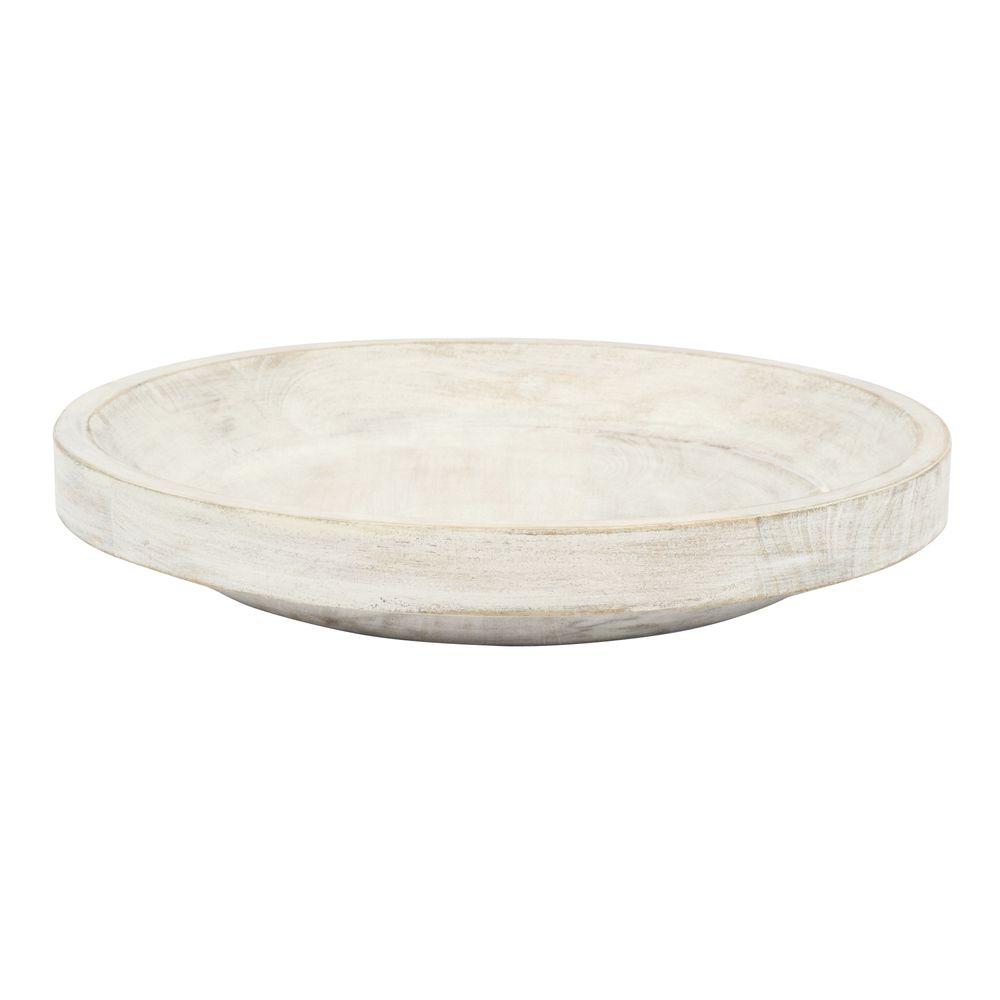 Impulse Mendocino Footed Wooden Platter, Small - 12"Dia x 2 1/4"H