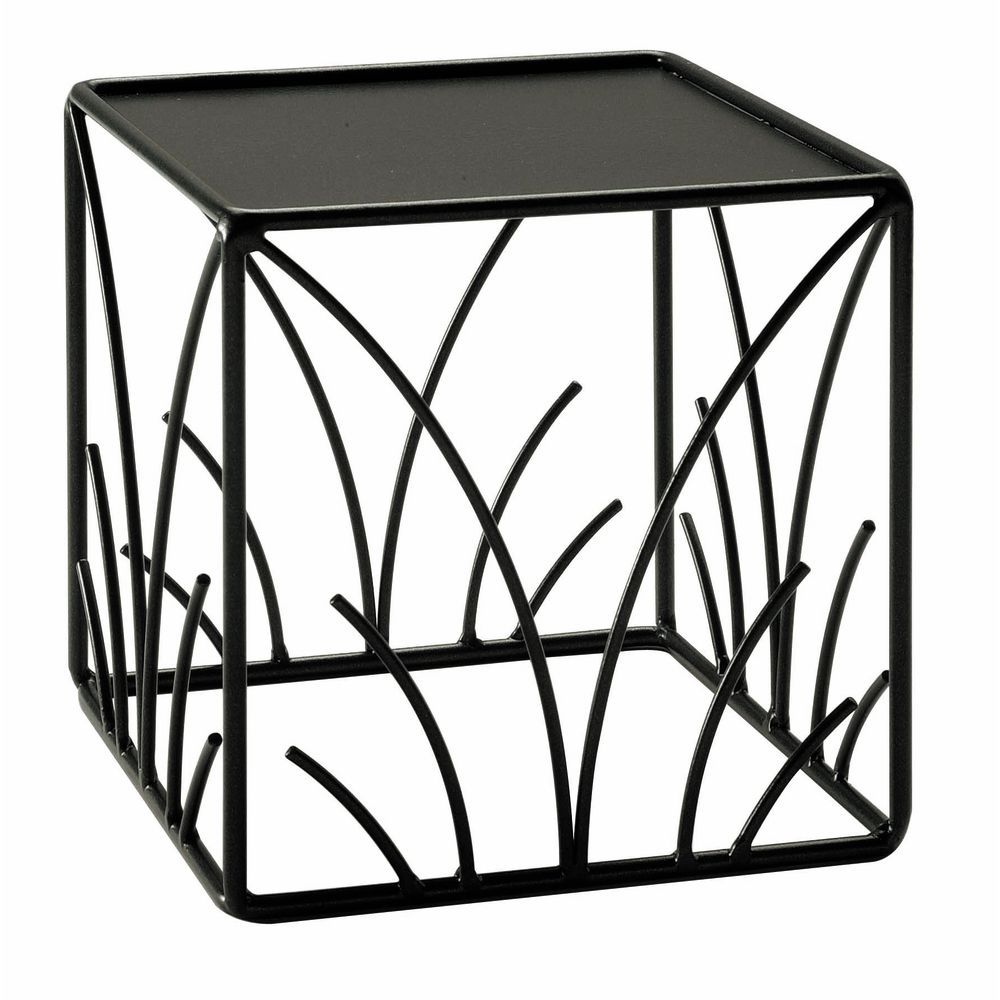 Expressly Hubert® Hammered Stainless Steel Square Riser - 12 1/4"L x 12 ...