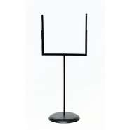 Expressly HUBERT® Black Metal Goal Post Style Floorstand - 22"L x 52"H