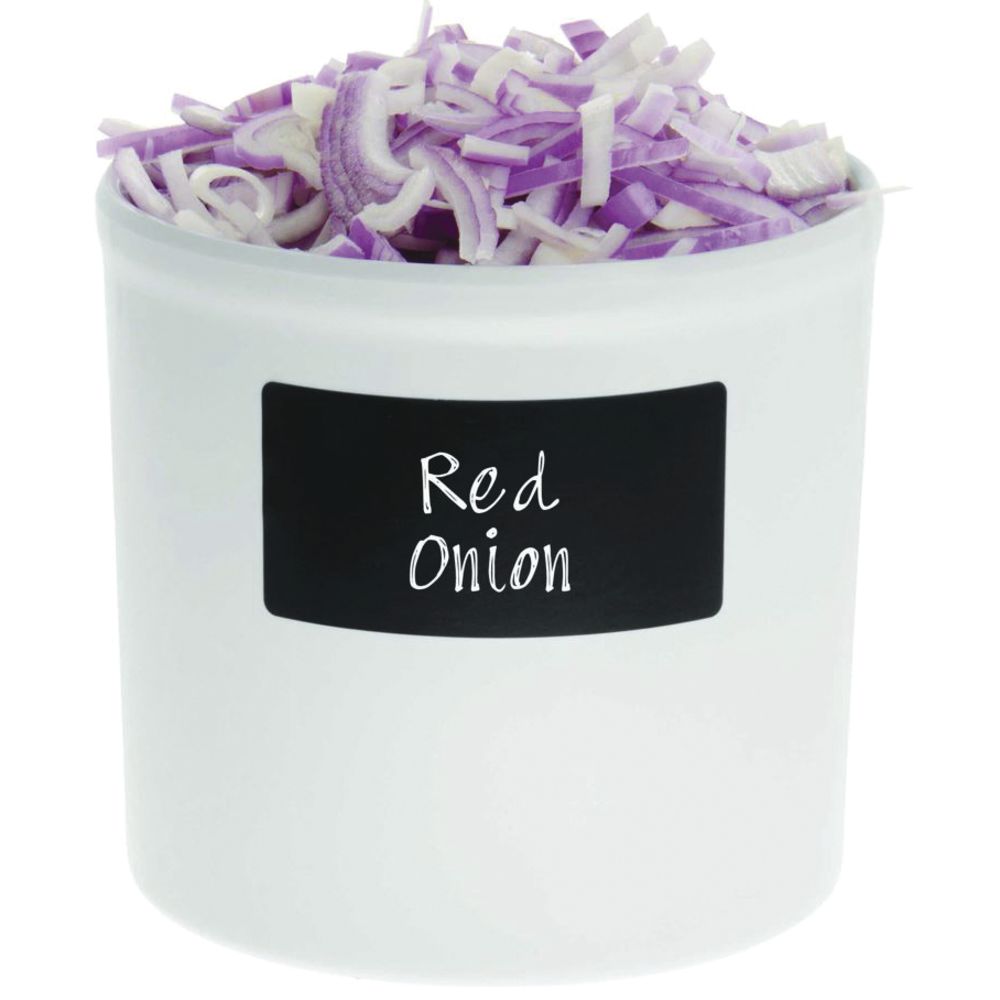 Expressly HUBERT® 64 Oz White Melamine Crock - 6 5/8"Dia x 6 1/8"H