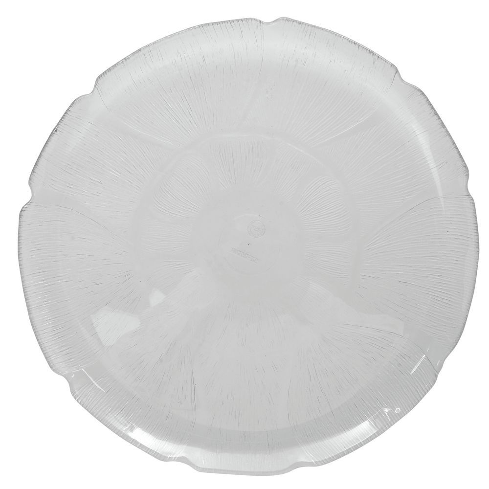 Carlisle Textured Petal Collection 2 1/2 qt Clear Plastic Bowl - 9"Dia ...