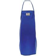 Tucker BurnGuard® QuicKlean™ Blue Vinyl Bib Apron - 36"L