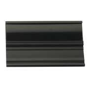 Black Vinyl Channel Tag Blank Inserts - 4"L x 1 1/4"H