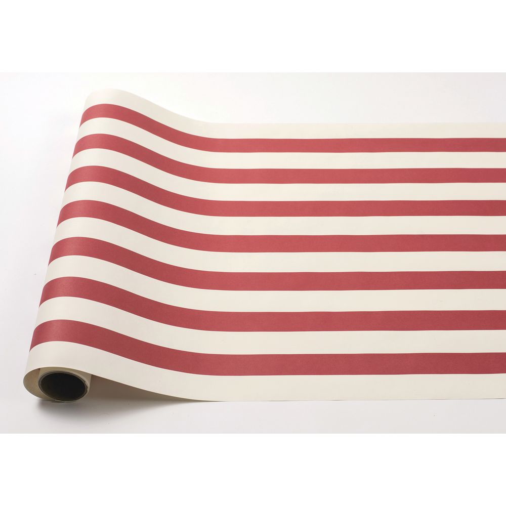 Hester and Cook Disposable Red/White Classic Stripe Paper Runner - 25'L ...