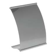 Satin Silver Metal Counter Top Sign Holder Eclipse Style - 8 1/2"L x 4 ...