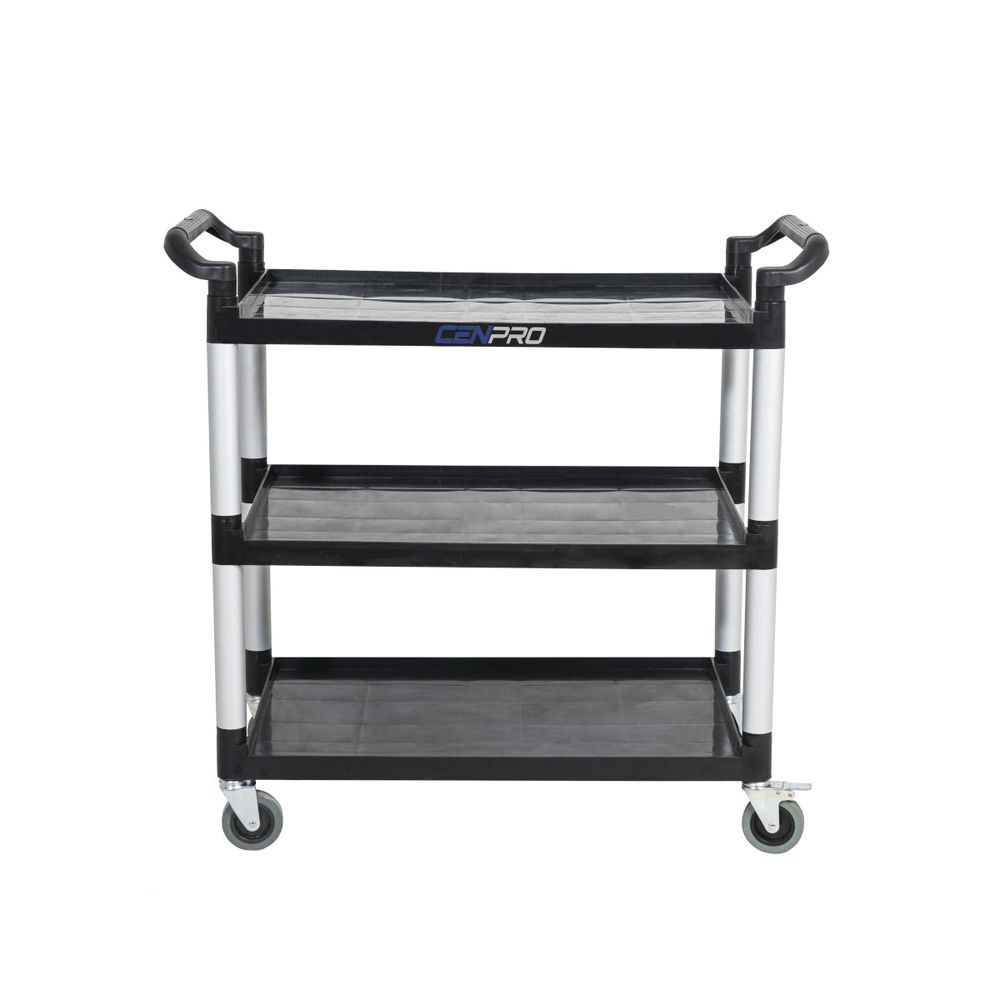 CenPro 29A-109 Plastic 3 Shelf Utility Cart - 42"W x 20"D x 38"H
