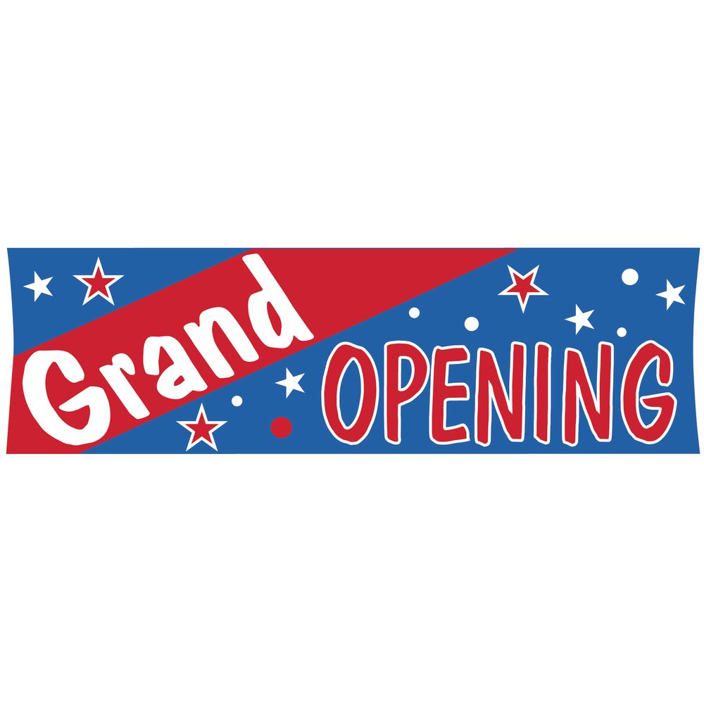 "Grand Opening" Outdoor Banner, 10'