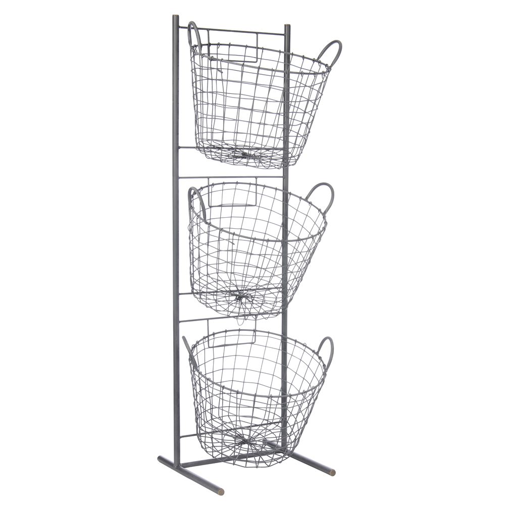 3-Tier Wire Display Rack, 45"H