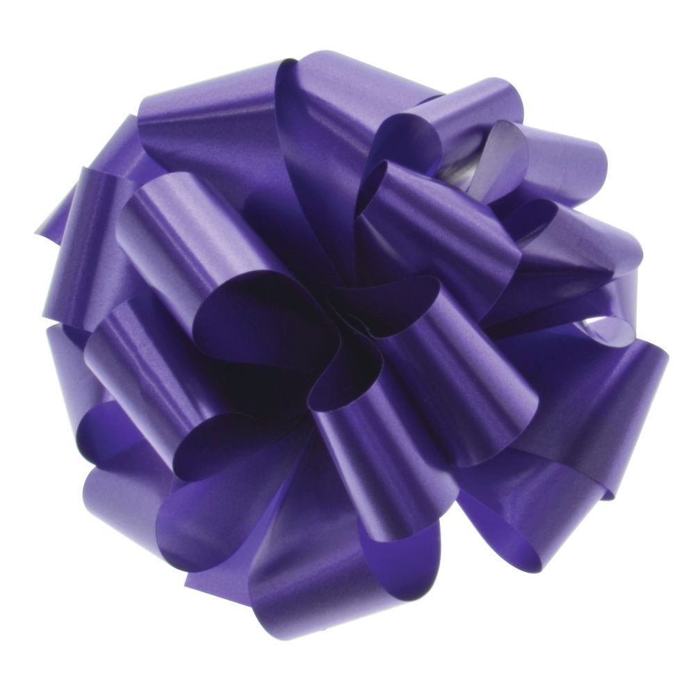 Purple 5" Pre-Notched Gift Bows