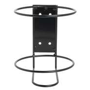 HUBERT® Black Wire Wall Mount Wipe/Sanitizer Holder - 5 1/2"Dia x 7"H