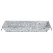 HUBERT® Rectangular Galvanized Metal Serving Pan - 15"L x 6"W x 2"H