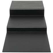 HUBERT® 3-Step Flat Black ABS Riser - 12"L x 29 3/4"W x 4 1/4"H