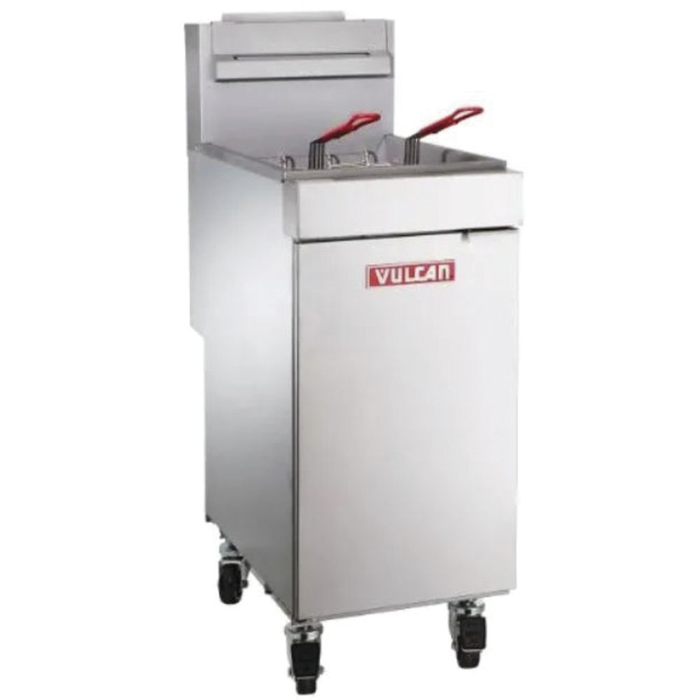 Vulcan LG400 Commercial Natural Gas Fryer - 15 1/2"L x 29 3/4"W x 46 5/8"H