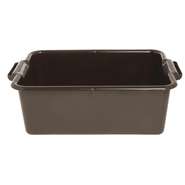 Vollrath Traex® Brown Plastic 1 Compartment Bus Box - 20"L x 15"W x 7"H