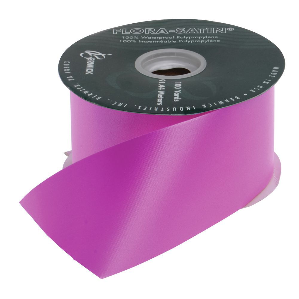 2 3/4"W Magenta Flora-Satin® Decorative Ribbon