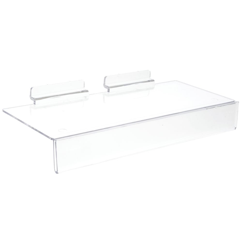 Slatwall Shoe Shelf with Custom Sign Slot