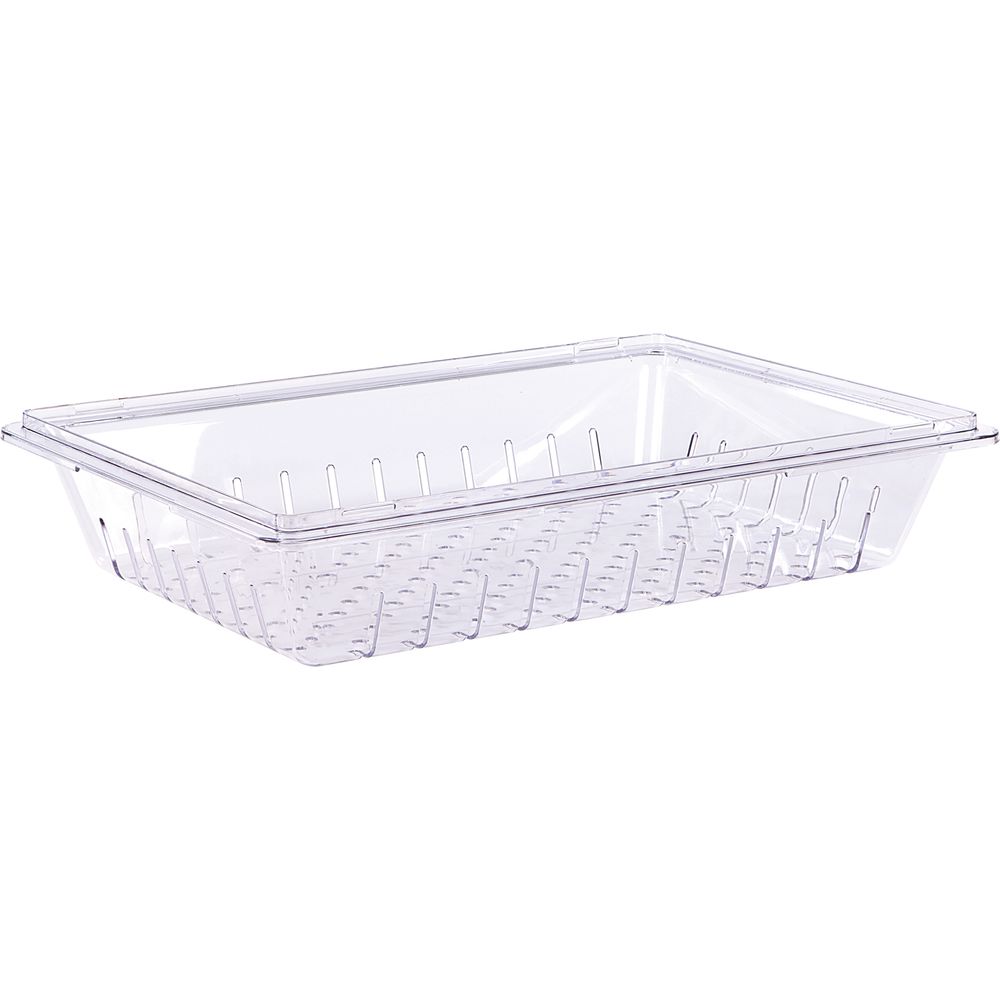 Carlisle 1062807 StorPlus Storage Container Colander, Clear - 26"L x 18 ...