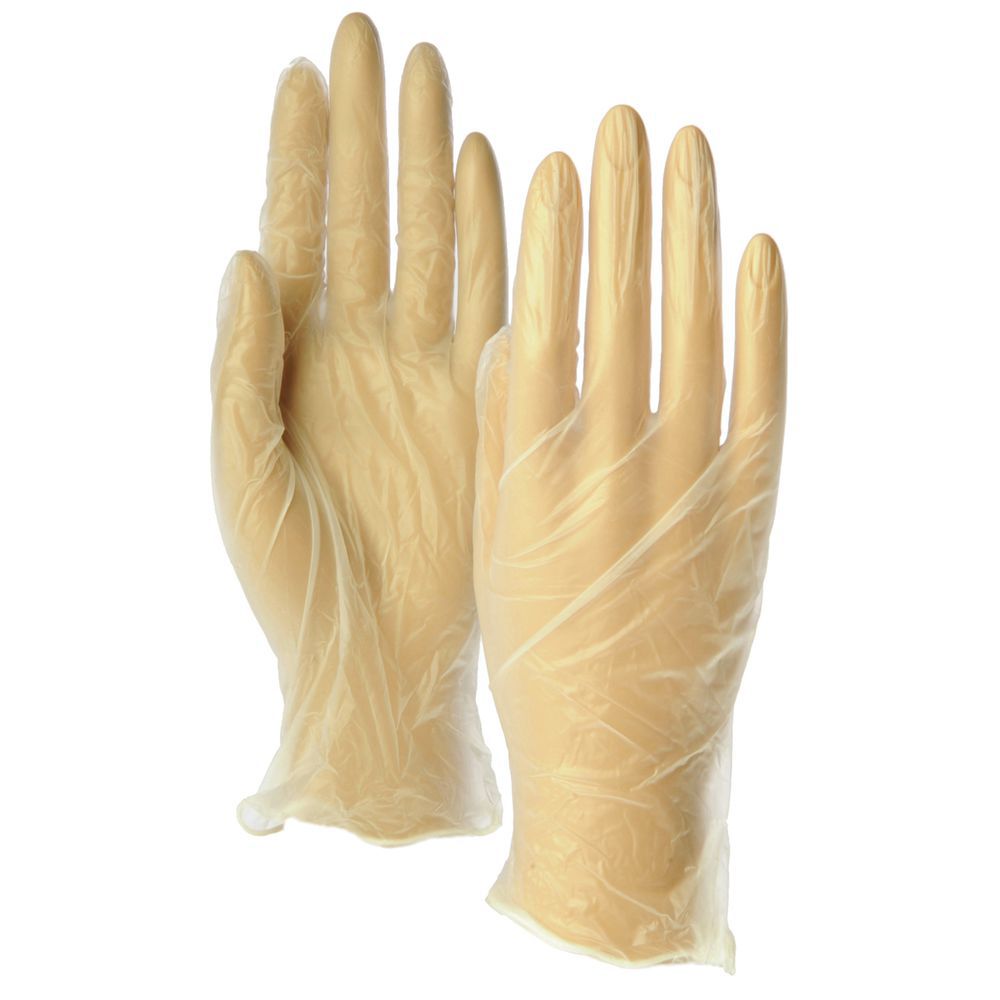 Clear Vinyl Powder-Free Disposable Gloves - Small