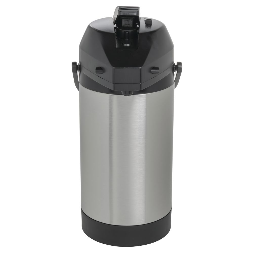 HUBERT® 3L Stainless Steel Stainless-Lined Lever Lid Air Pot