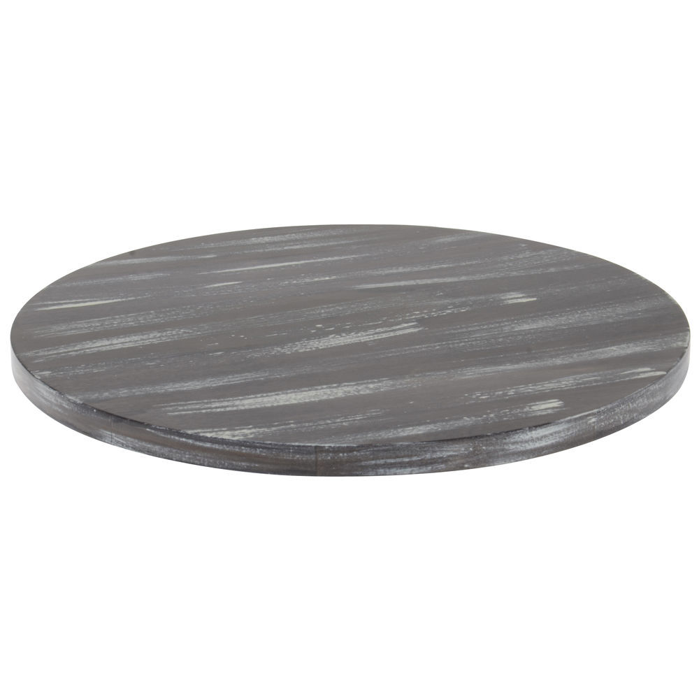 Expressly HUBERT® Round Mango Wood Riser - 6"Dia x 7"H