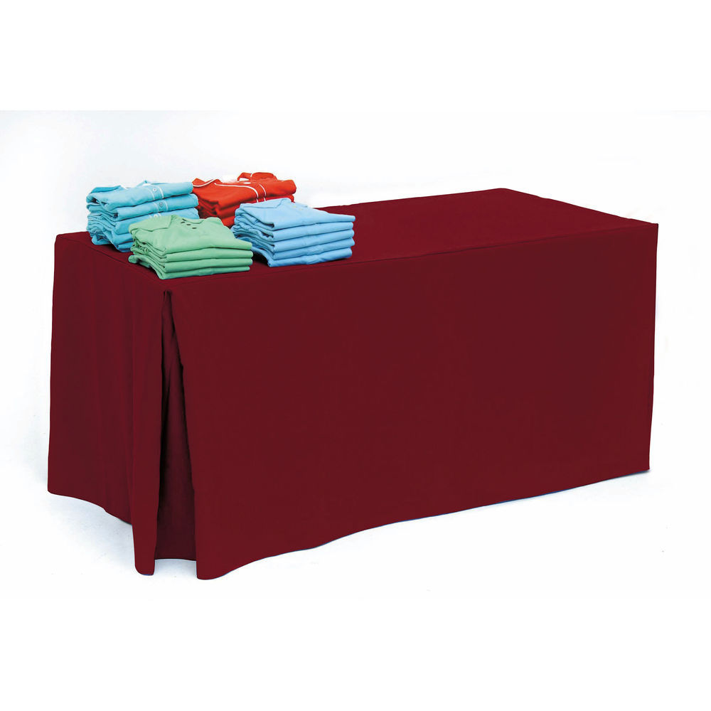 Burgundy Restaurant Tablecloths for 6ft Tables