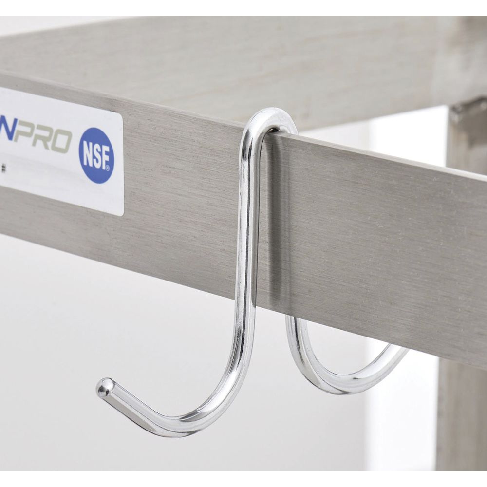 CenPro 29N-083 Stainless Steel Wall-Mounted Double-Line Pot Rack - 24"L