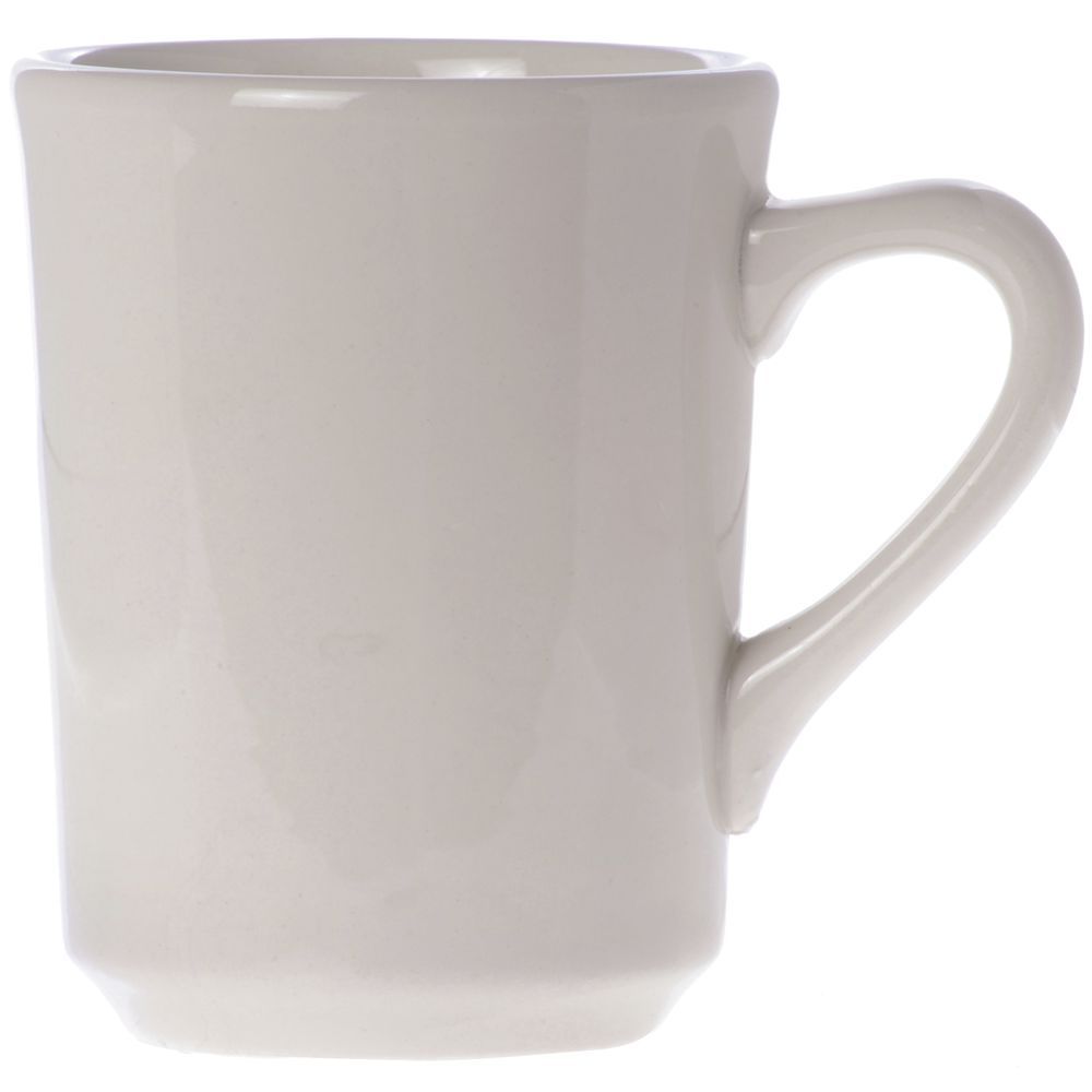 Homer Laughlin Denver 8.25 oz Warm White Ceramic Mug