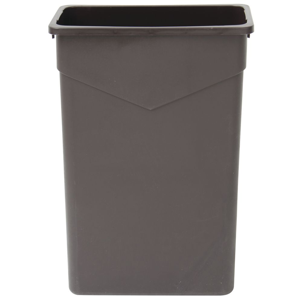 HUBERT® 20 gal White Plastic Commercial Trash Receptacle - 23 3/10"L x ...