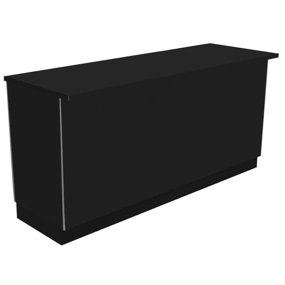 ADA Compliant Black Wrap Counter, 70"W x 24"D
