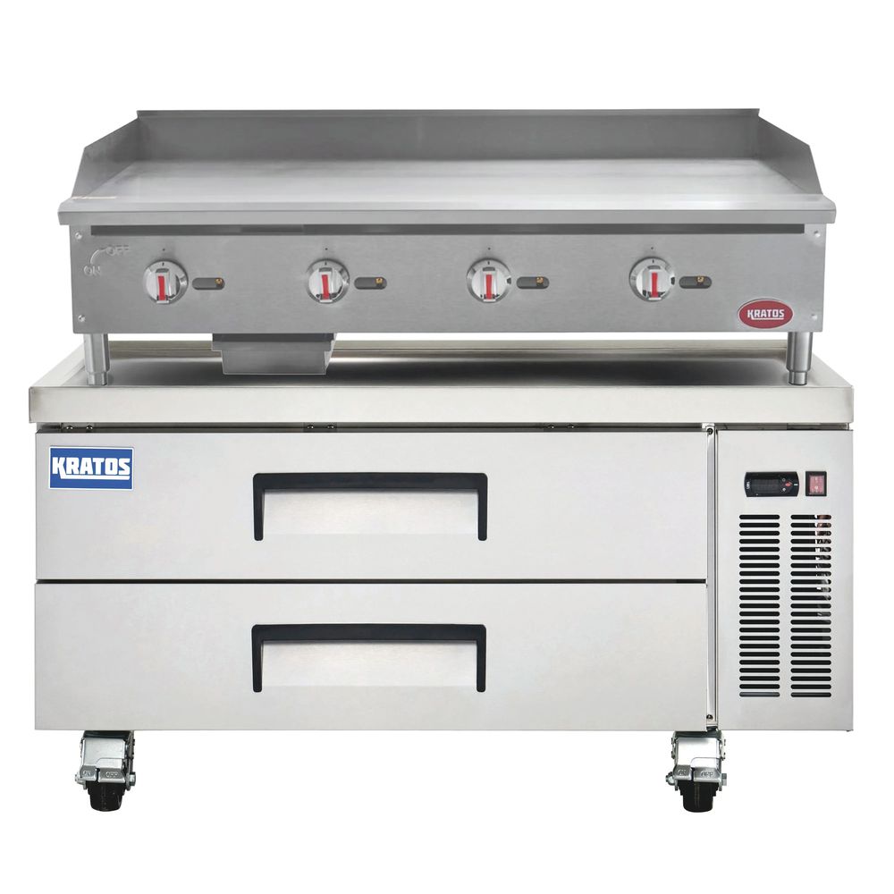 Kratos 29Y-009 Gas Countertop Griddle, 4 Burners, 120,000 BTU Output ...